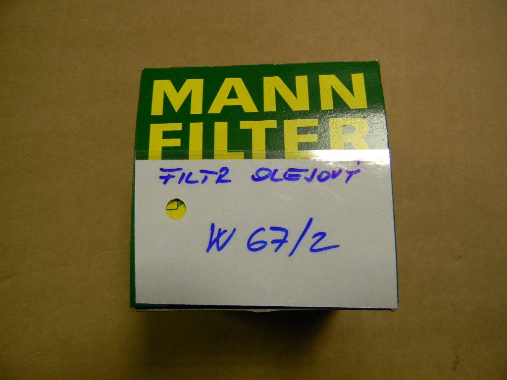 Mann filter Olejový filtr W67/2 | ELVA PROFI